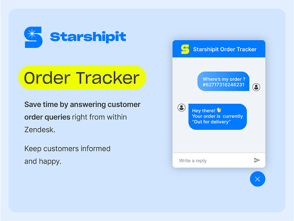 Starshipit Order Tracker App Integration with Zendesk Support